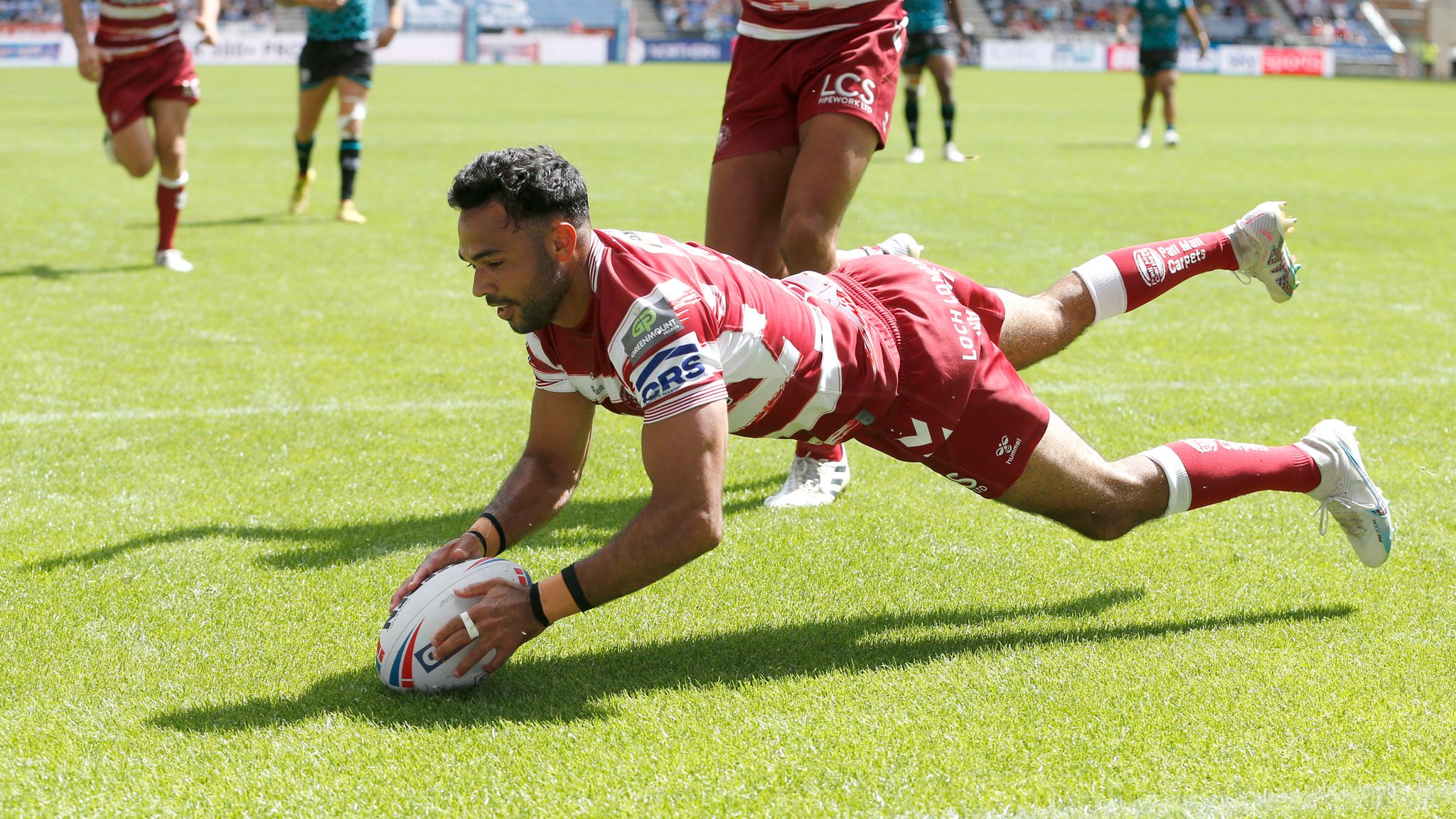 Wigan 44-18 Leigh: Abbas Miski scores hat-trick as Warriors hammer ...