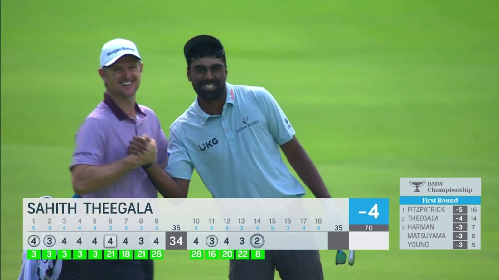 Sahith Theegala sinks eagle from 167 yards! | Golf News | Sky Sports