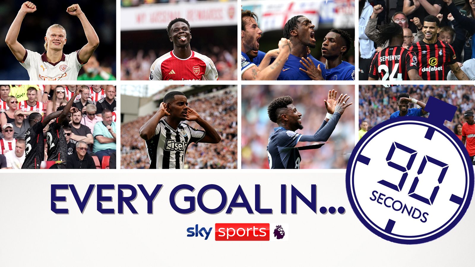 Watch every goal from the Premier League opening weekend... in 90 ...