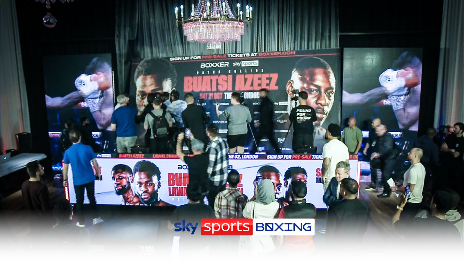 Scuffle breaks out during Joshua Buatsi interview | Boxing News | Sky ...