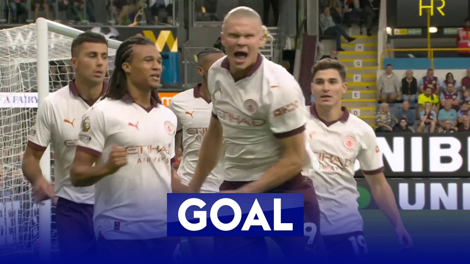 Erling Haaland powers home first goal of Premier League season ...
