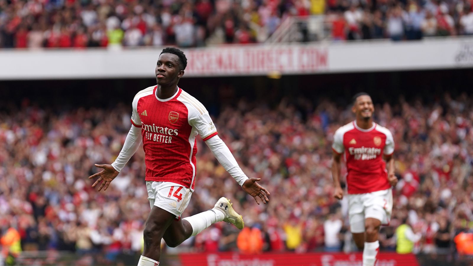Arsenal 2-1 Nottingham Forest: Eddie Nketiah and Bukayo Saka fire ...