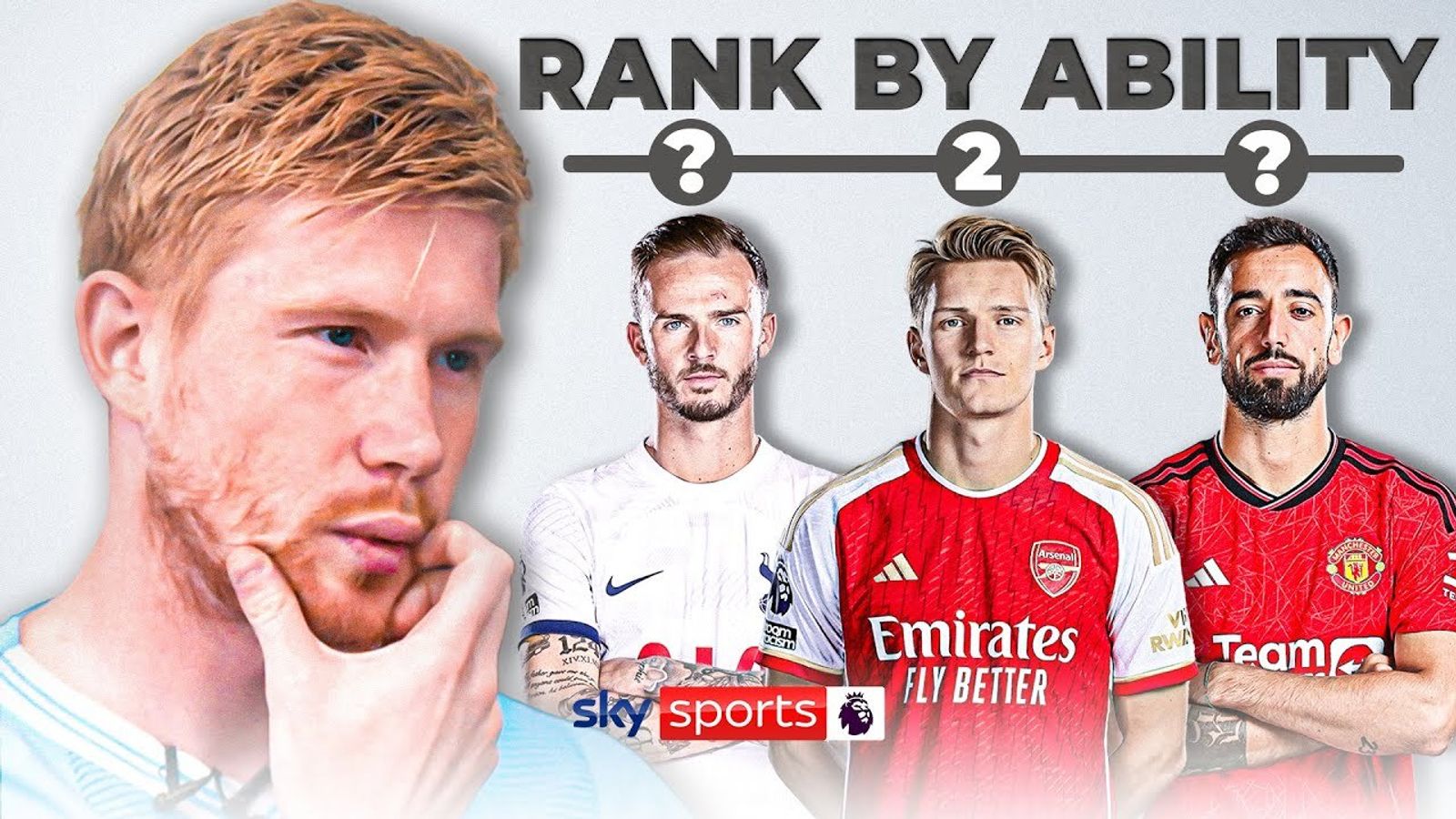 Kevin De Bruyne ranks Bruno Fernandes, Martin Odegaard and James ...