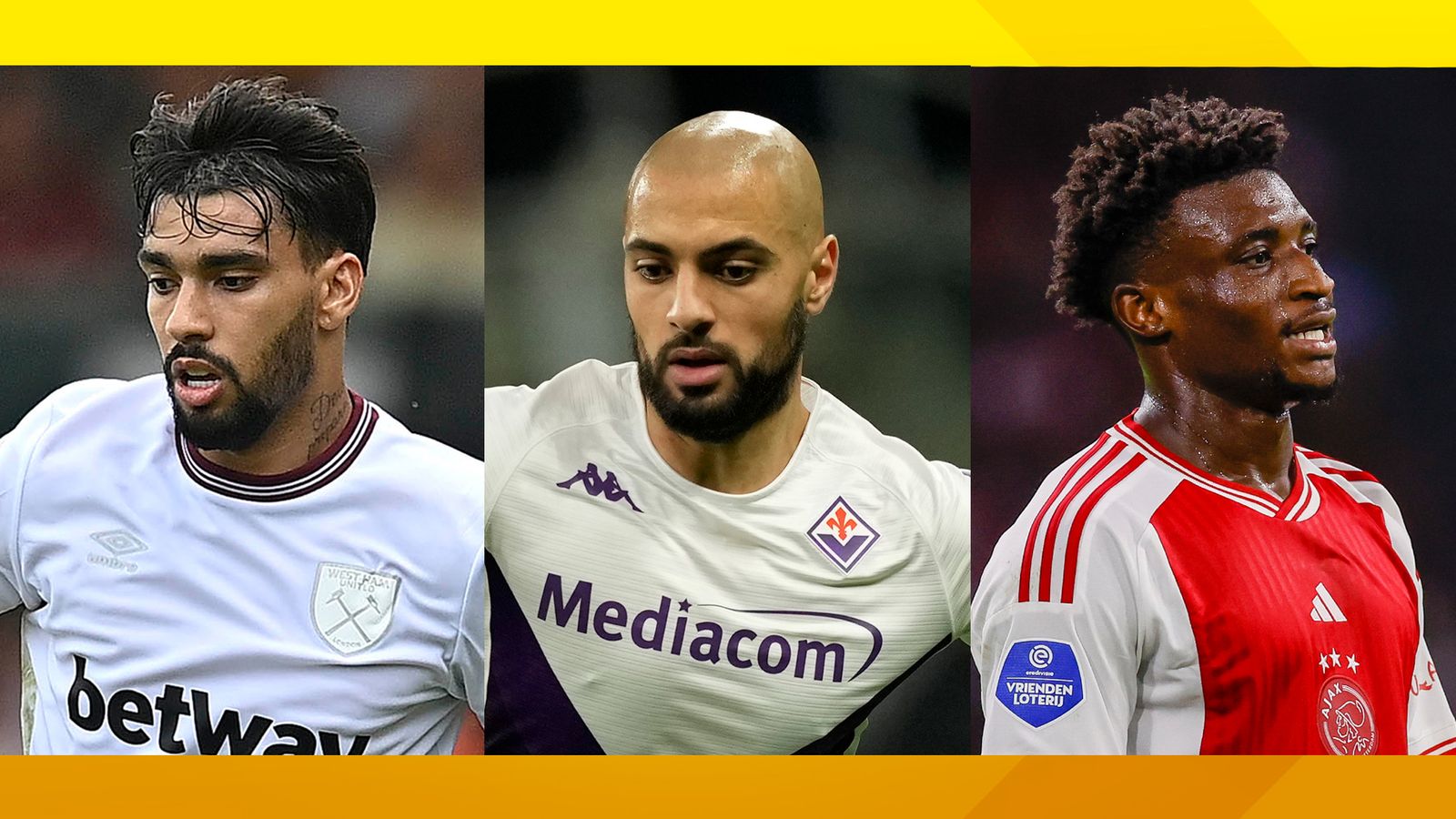 Transfer Centre LIVE! Lucas Paqueta, Mohammed Kudus, Sofyan Amrabat ...