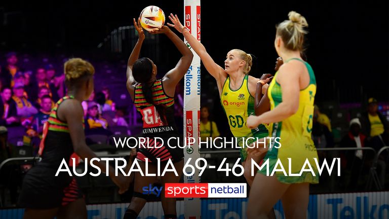 Australia overcome tough Malawi test at Netball World Cup | Netball ...