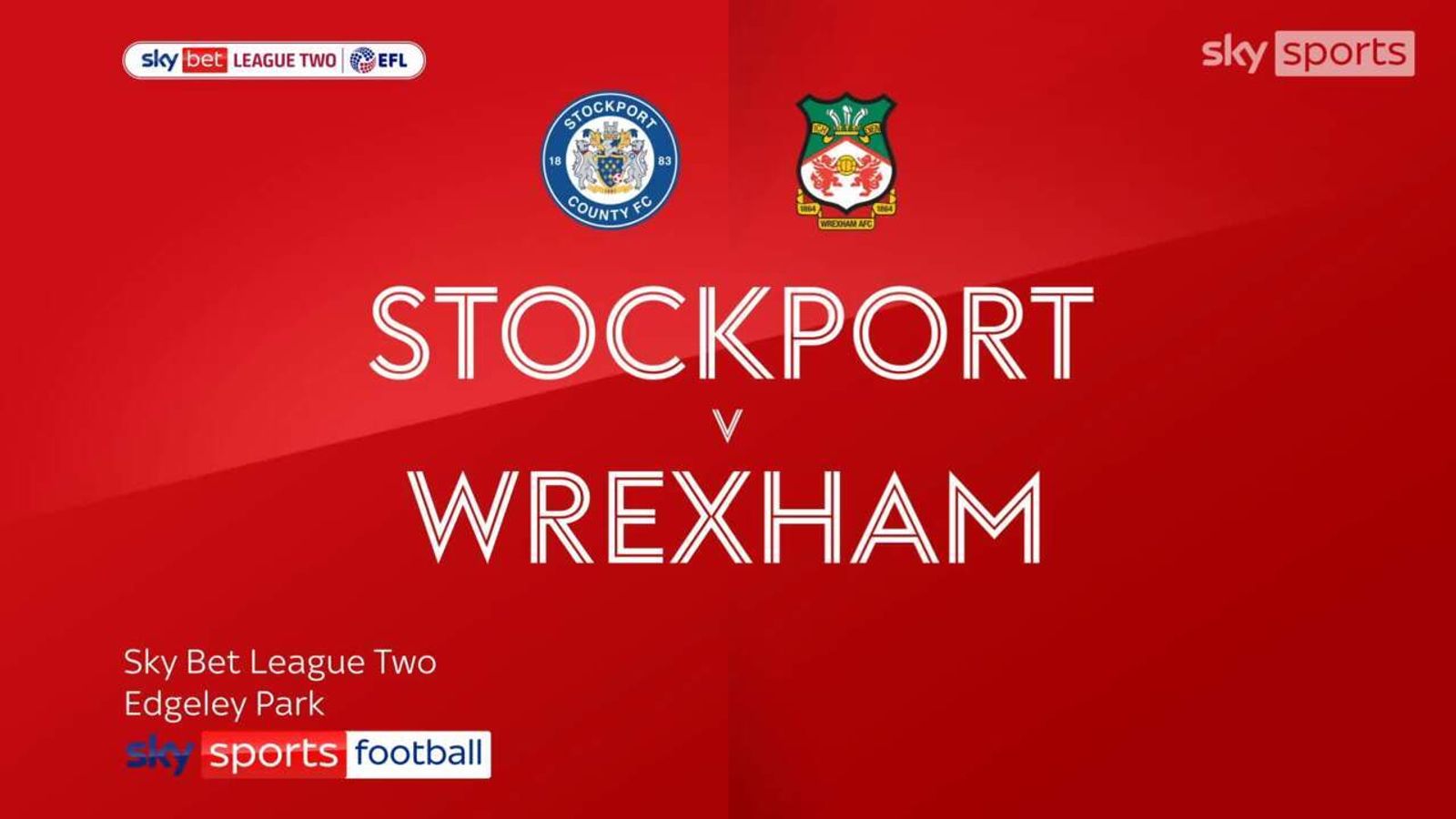 Stockport 5 - 0 Wrexham - Match Report & Highlights
