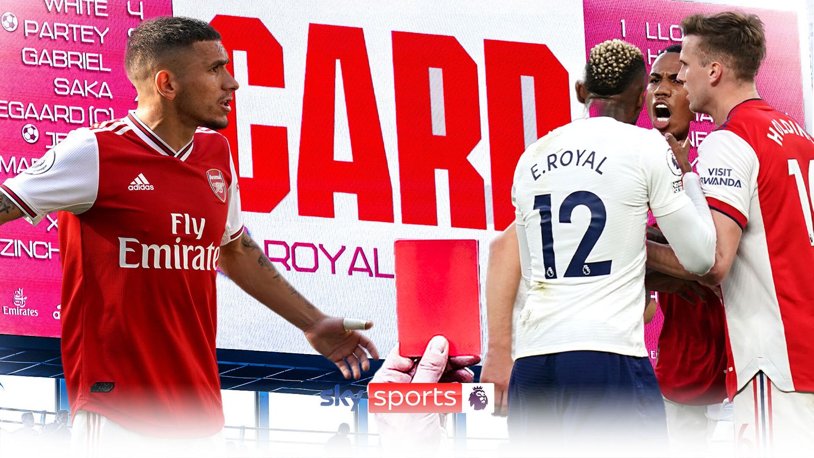 The most HEATED red cards in the North London derby! | Football News ...