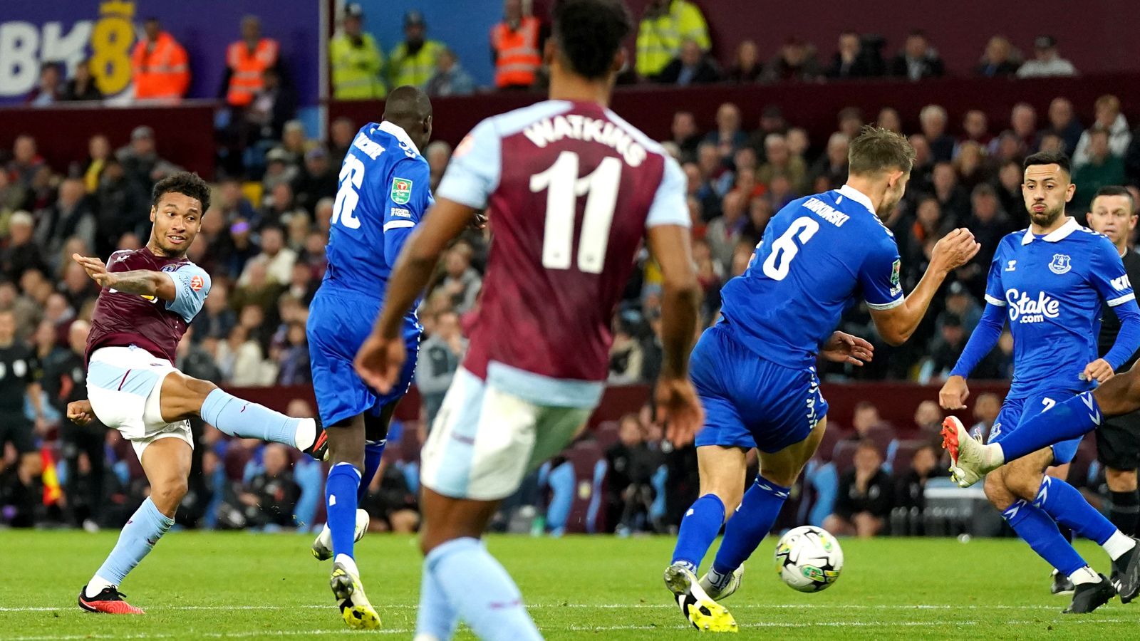Aston Villa 1-2 Everton: James Garner and Dominic Calvert-Lewin goals ...