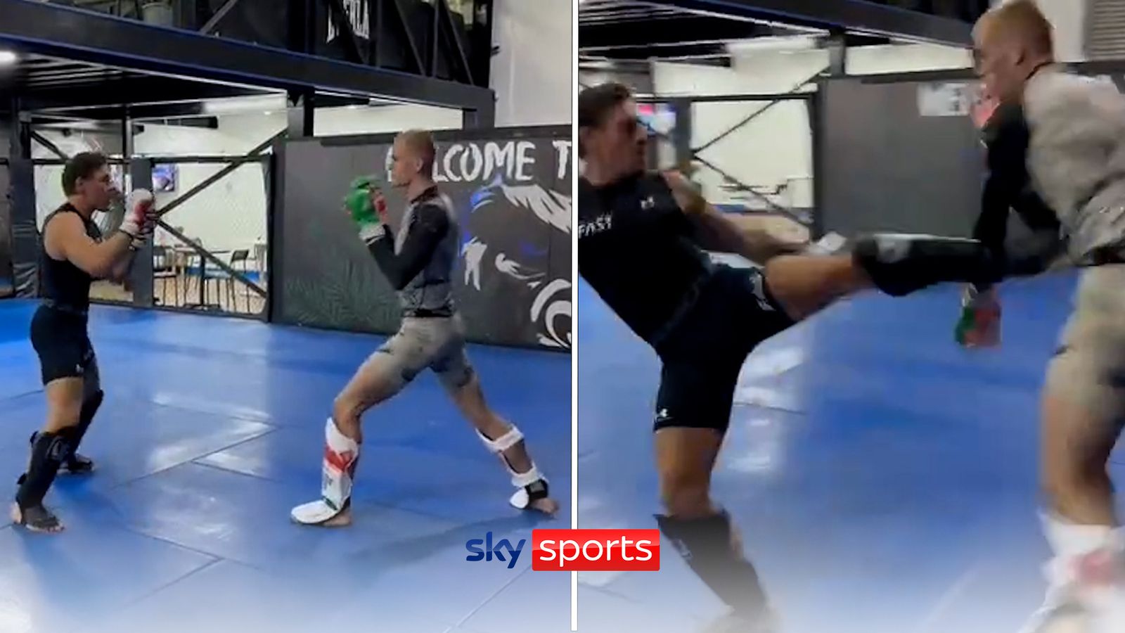 Passing the torch? Conor McGregor spars with rising UFC star Ian Garry ...