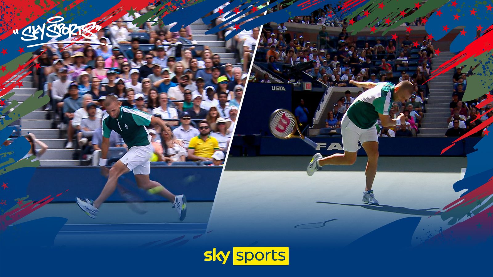 Tweener, racket smash, standing ovation... Dan Evans versus Carlos ...