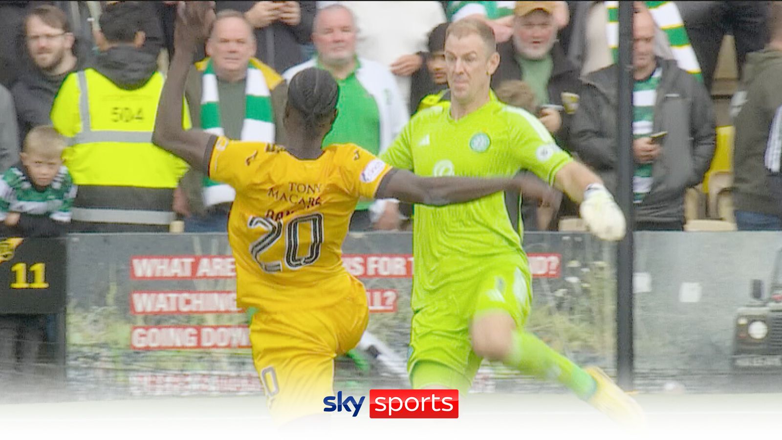 Celtic's Joe Hart sees red after wiping out Livingston's Sangare ...