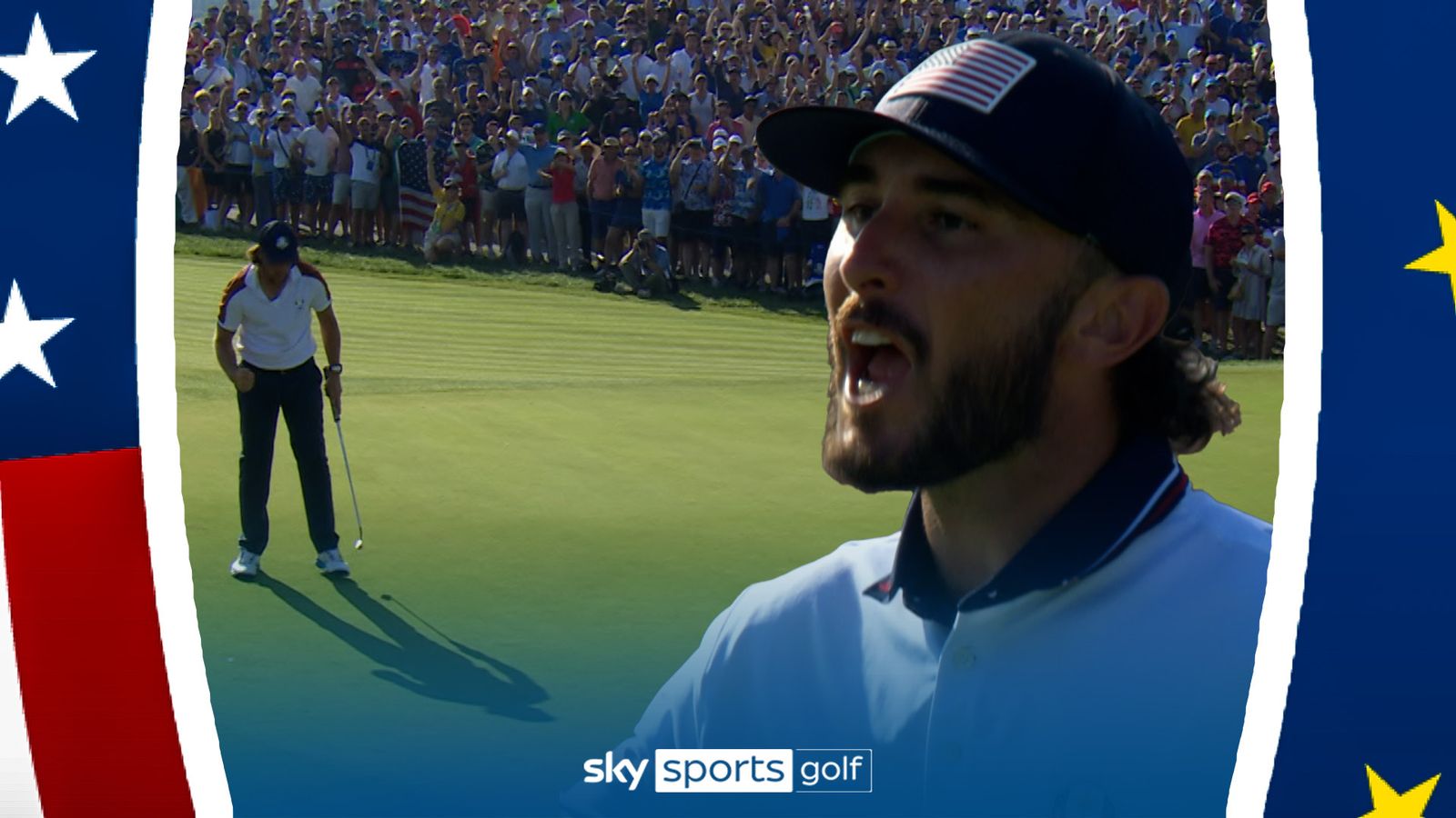 Fiery Max Homa responds to Tommy Fleetwood's birdie putt | Golf News | Sky Sports