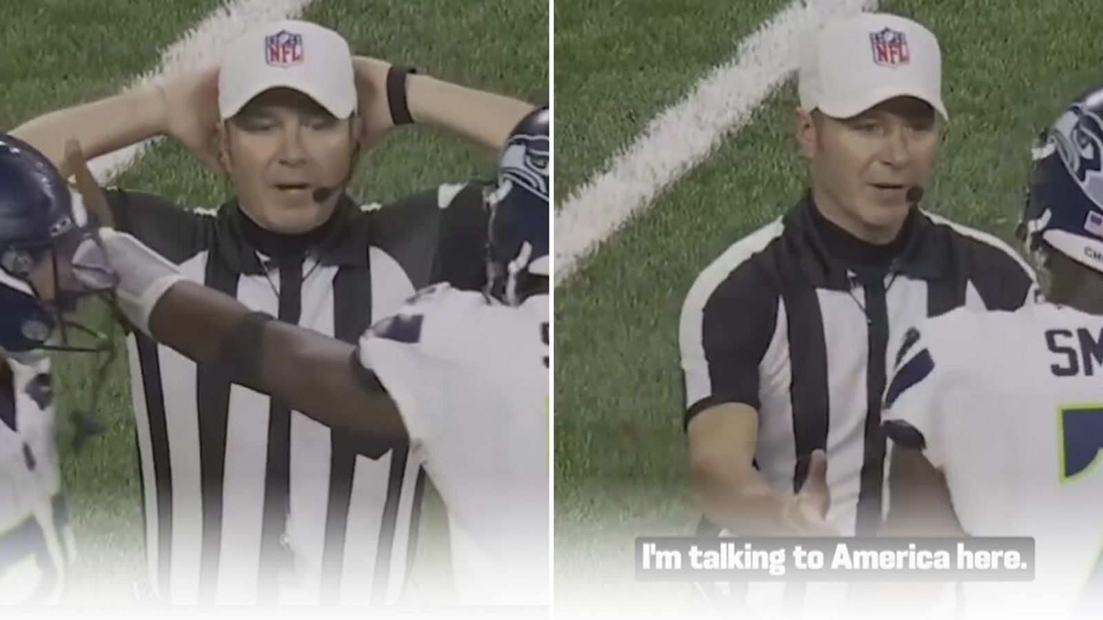 'I'm speaking to America here!' | NFL ref's perfect response to a ...