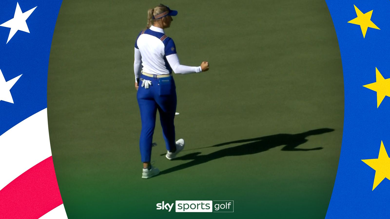 Emily Pedersen putt keeps momentum with Team Europe | Golf News | Sky ...