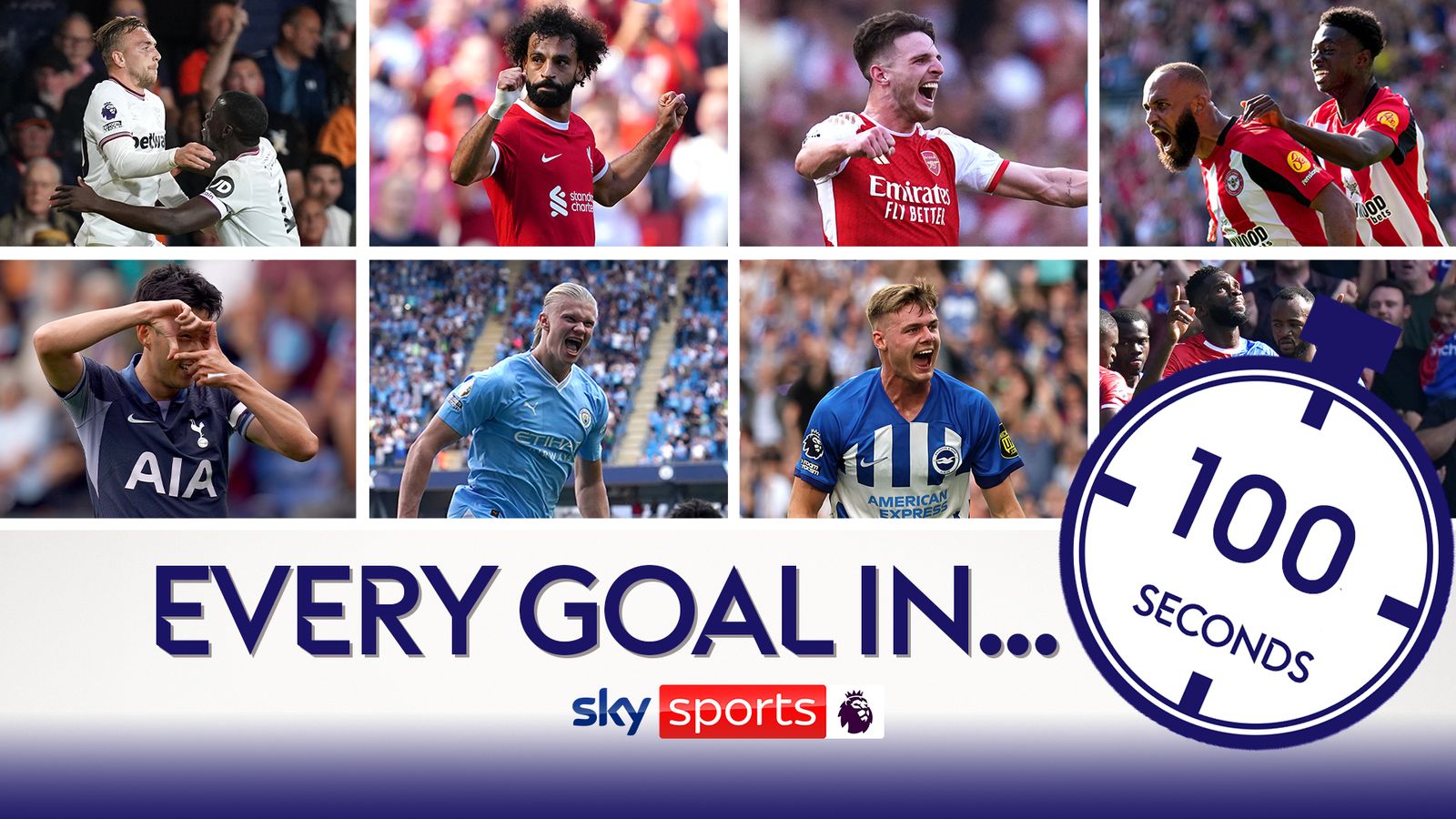 Every Premier League goal from the weekend... in 100 seconds ...