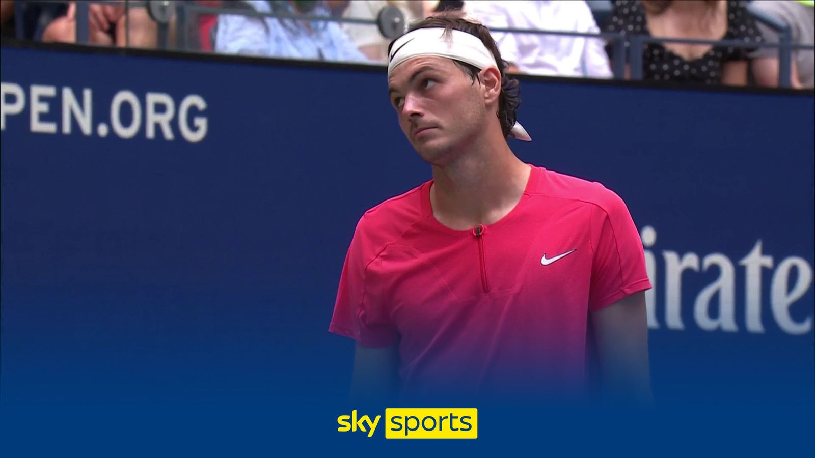 Taylor Fritz rolls his eyes after another Novak Djokovic winner ...
