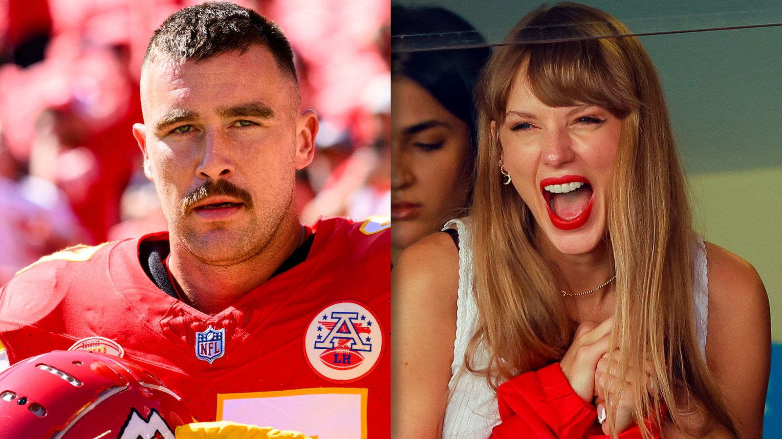 Travis Kelce: Taylor Swift 'looked amazing', says Kansas City Chiefs tight end after popstar ...