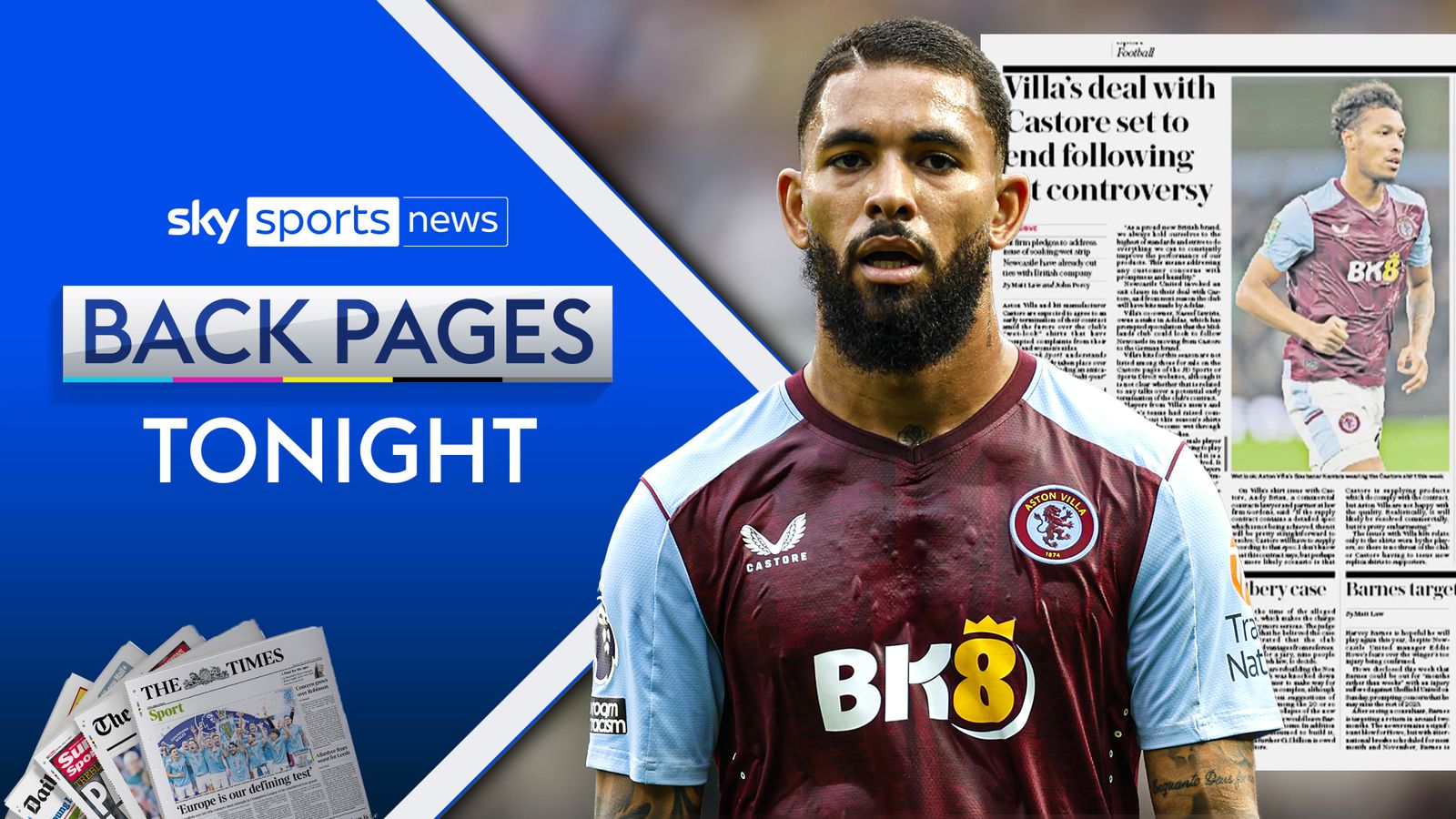 Back Pages: The 'remarkable story' of Aston Villa's Castore kit ...