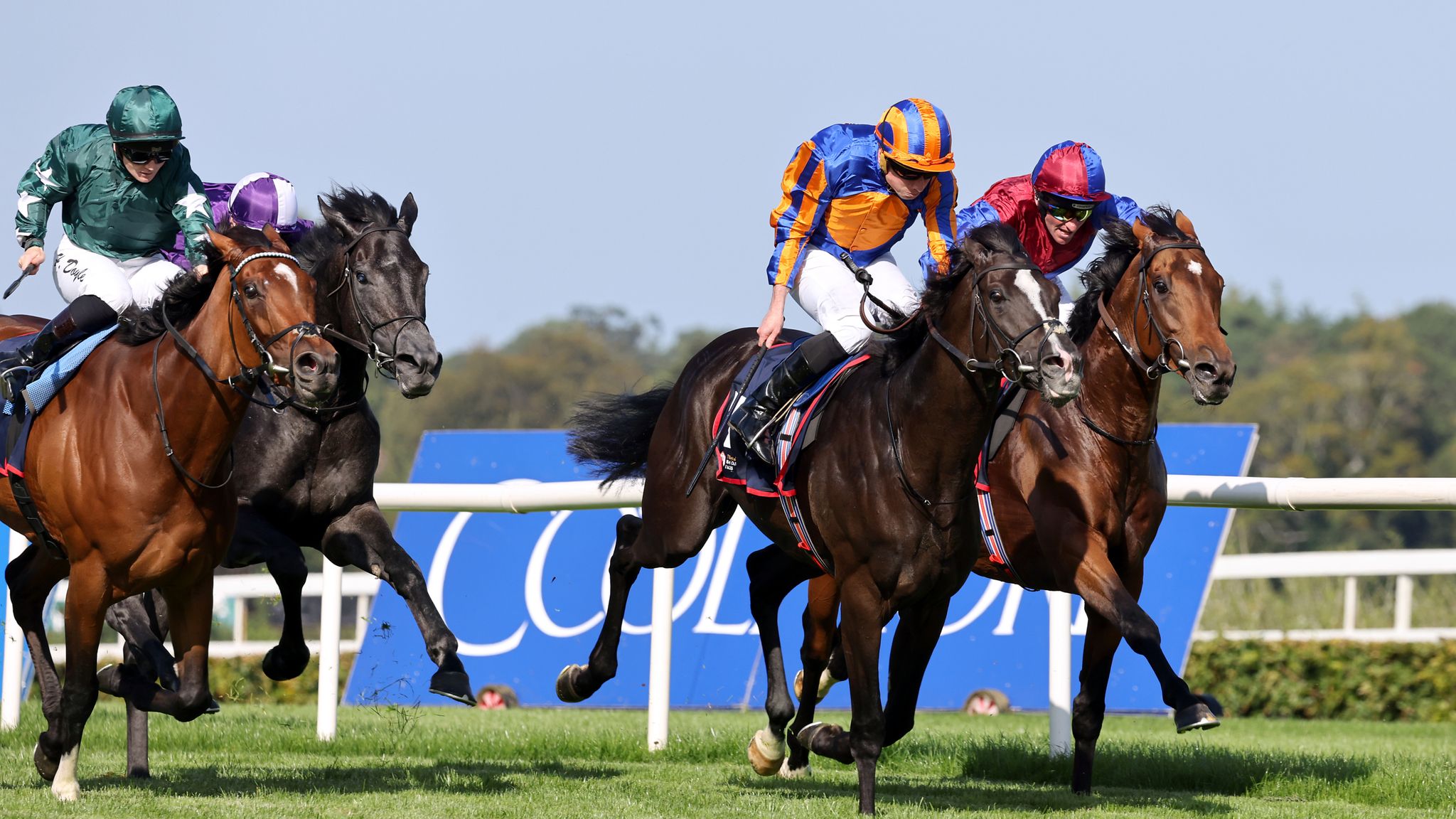 Irish Champion Stakes: Auguste Rodin holds off Luxembourg and Nashwa to ...