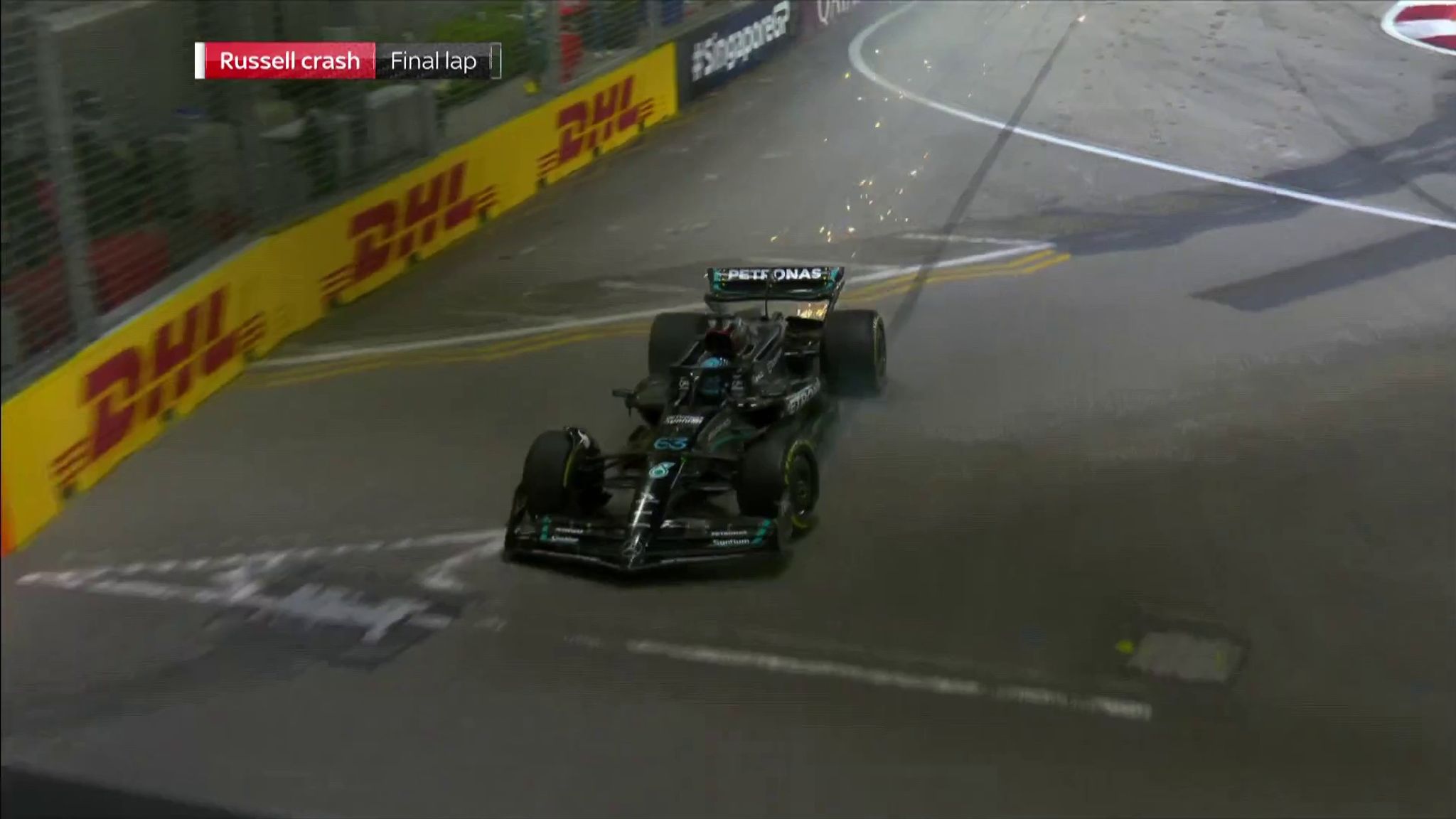 Singapore GP: George Russell sorry to Mercedes for 'millimetre lapse of ...