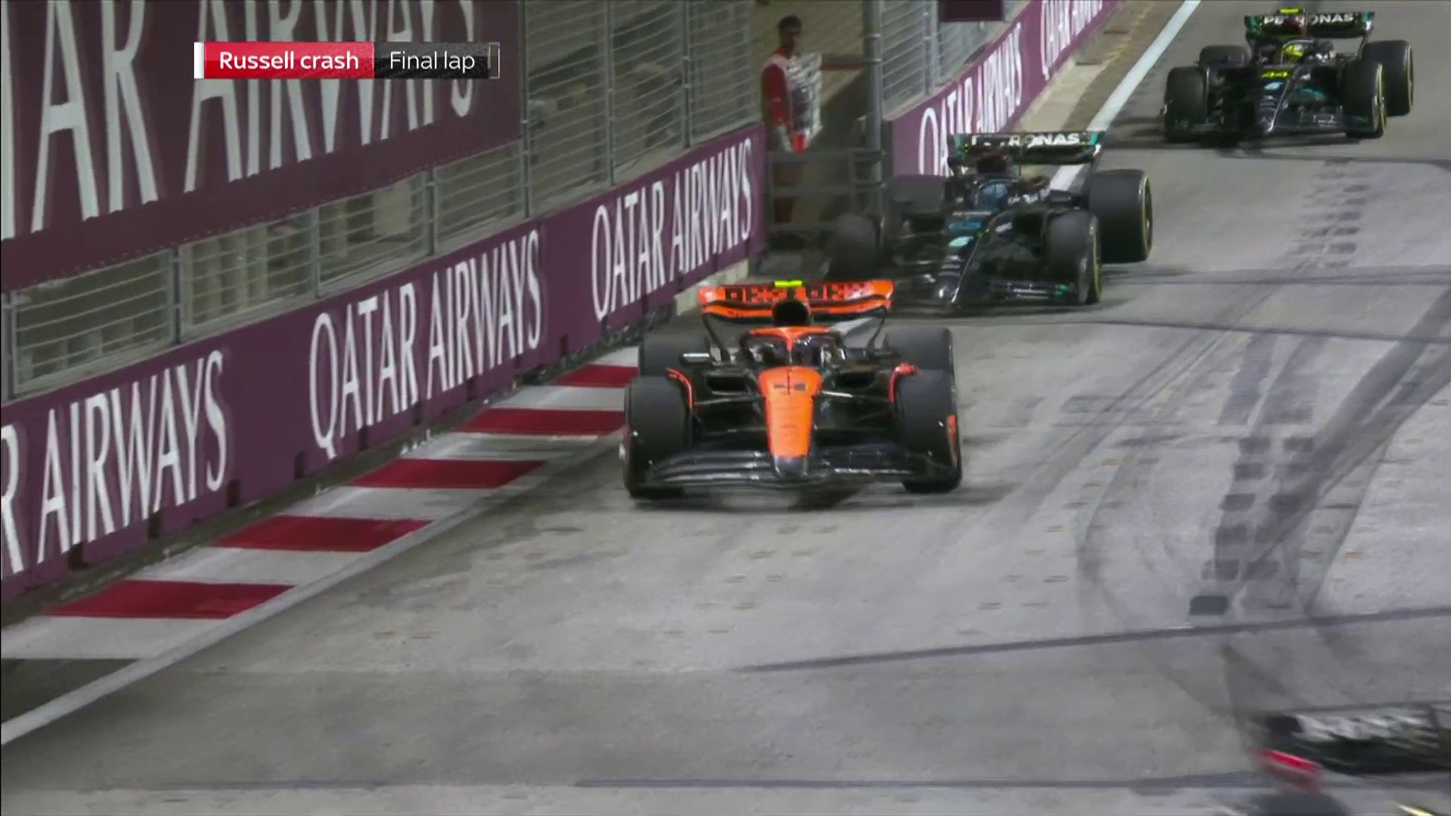 Singapore GP: George Russell sorry to Mercedes for 'millimetre lapse of ...