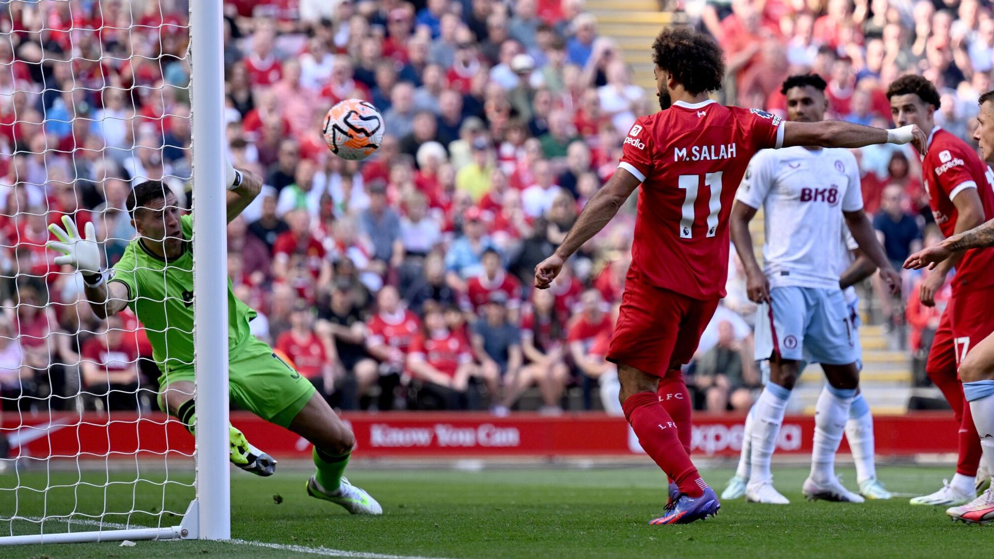 Liverpool 3-0 Aston Villa: Mohamed Salah scores amid Saudi Arabia ...