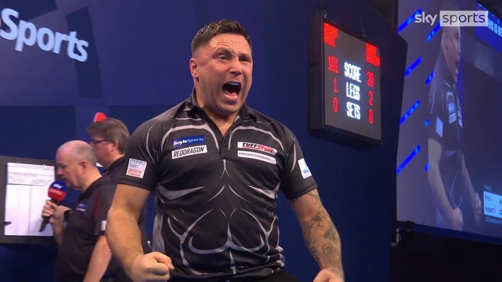 Gerwyn Price wins first set with two ton-plus finishes | Darts News ...