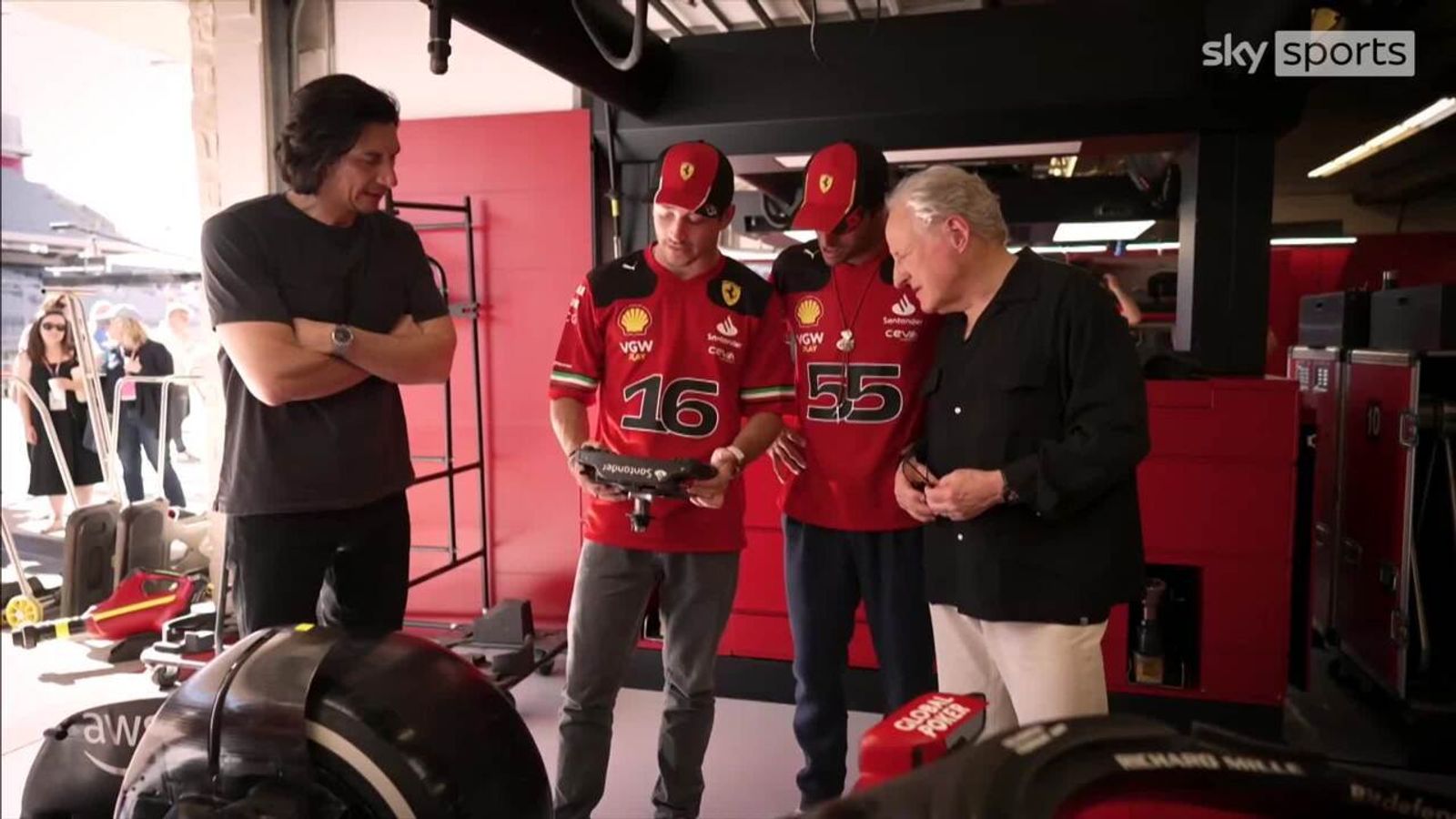 'Ferrari' star Adam Driver goes behind the scenes with the team | F1 ...