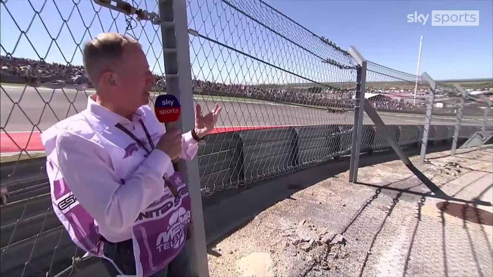 'I can smell the cars!' | Martin Brundle trackside at Turn 1 | F1 News ...