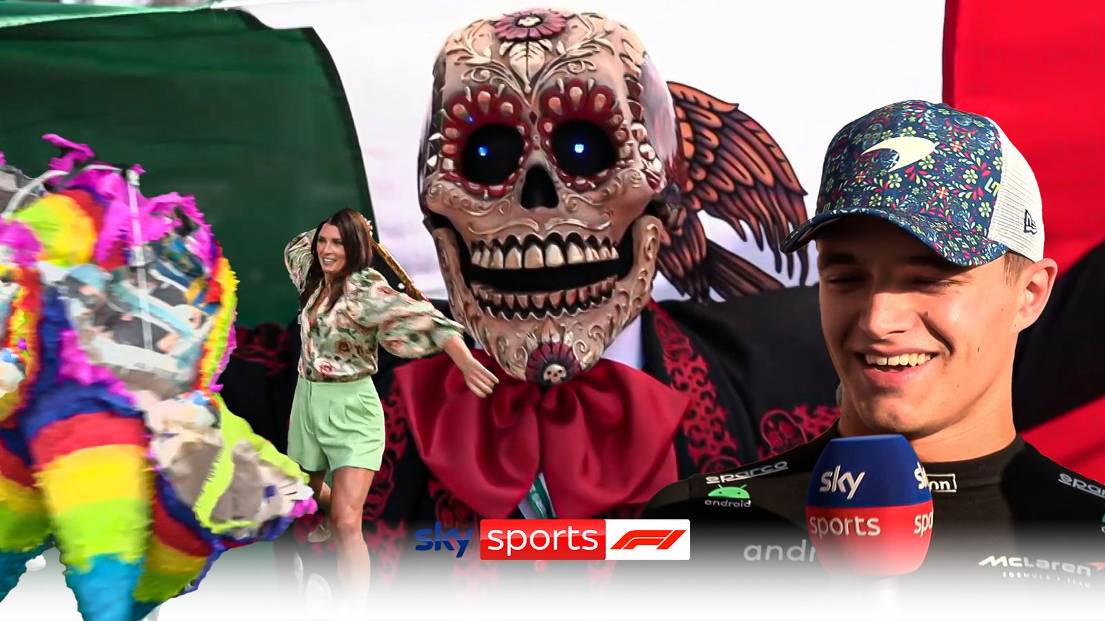 Pinatas, partisan Sergio Perez fans and Lando Norris' pants | Mexican ...