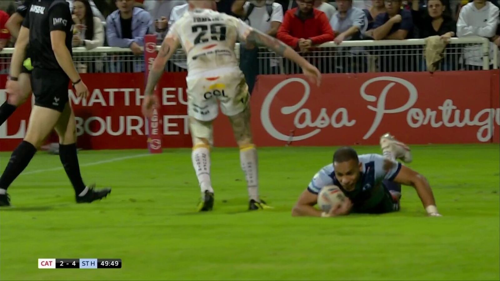 St Helens silence Stade Gilbert Brutus with first try! | Rugby League ...