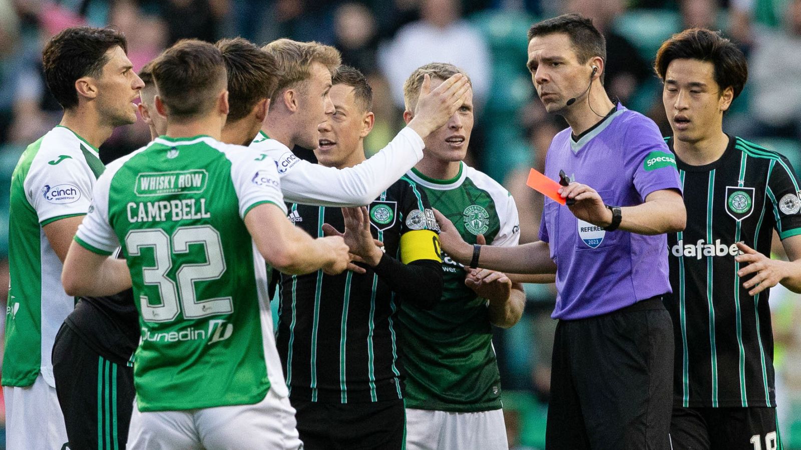 VAR in Scotland: Audio reveals why Hibernian's Jake Doyle-Hayes had his ...