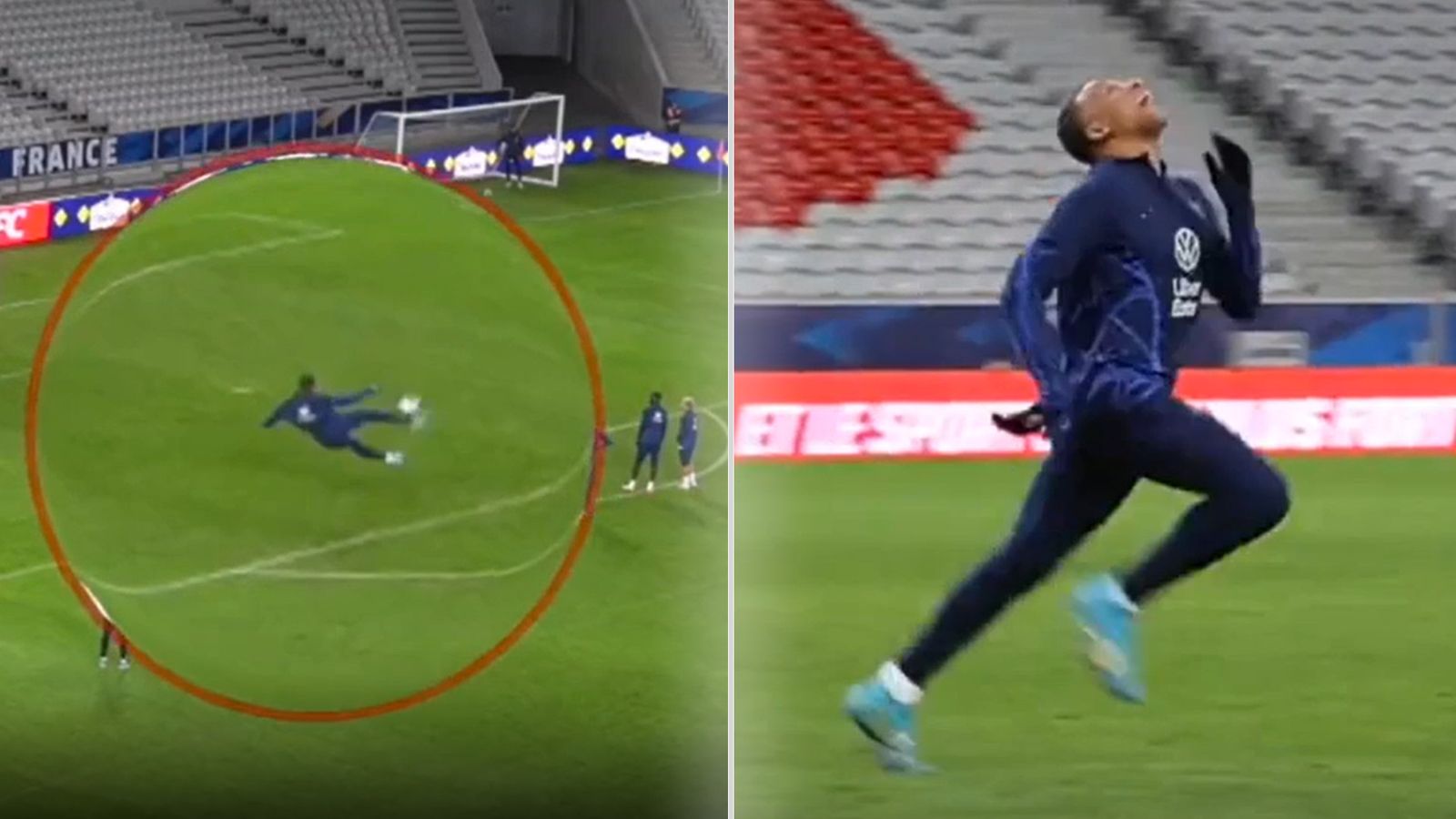 Kylian Mbappe scores wonder volley in training! | Football News | Sky ...