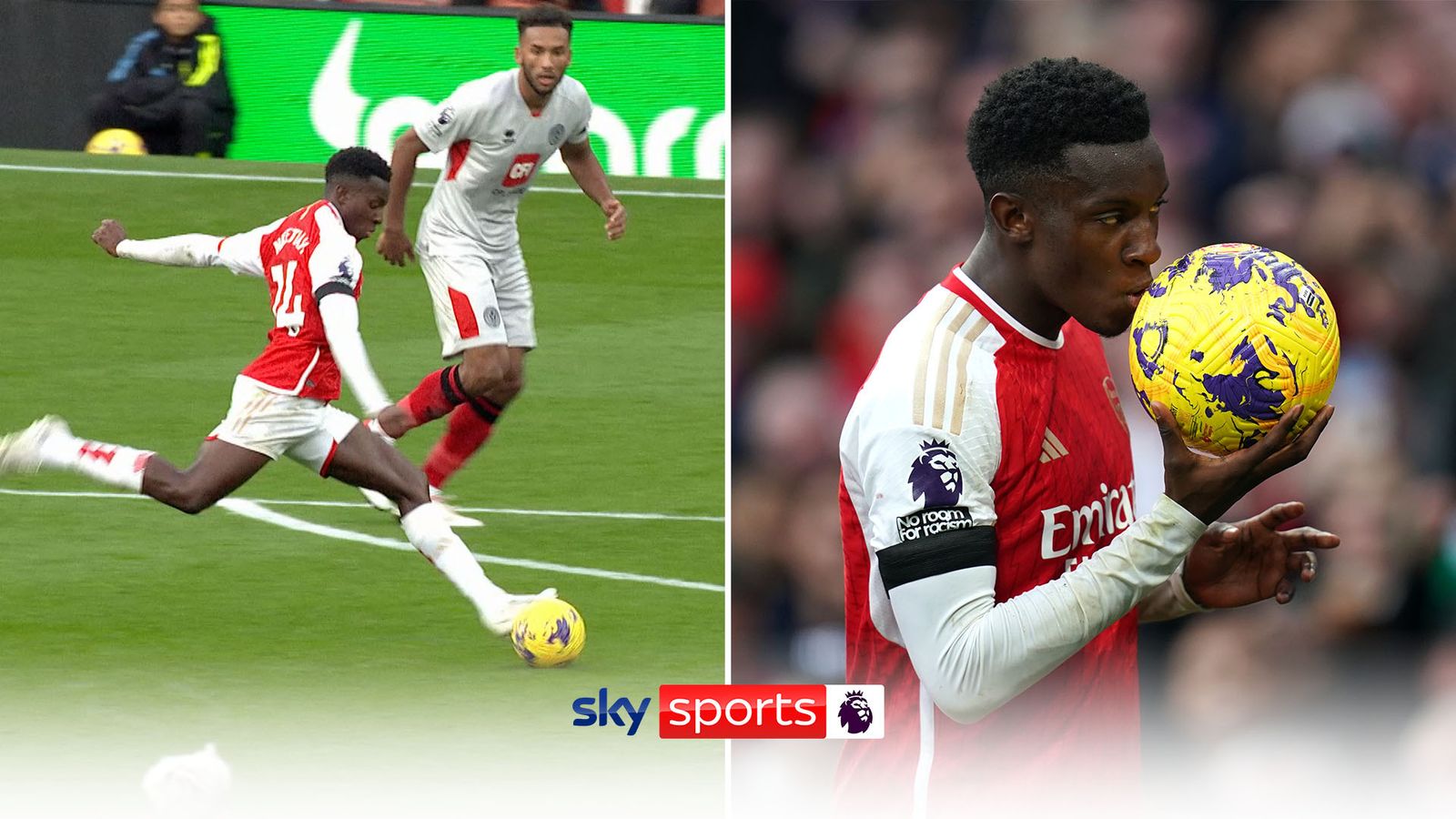 Arsenal 5-0 Sheff Utd: Eddie Nketiah fires sensational hat-trick as ...