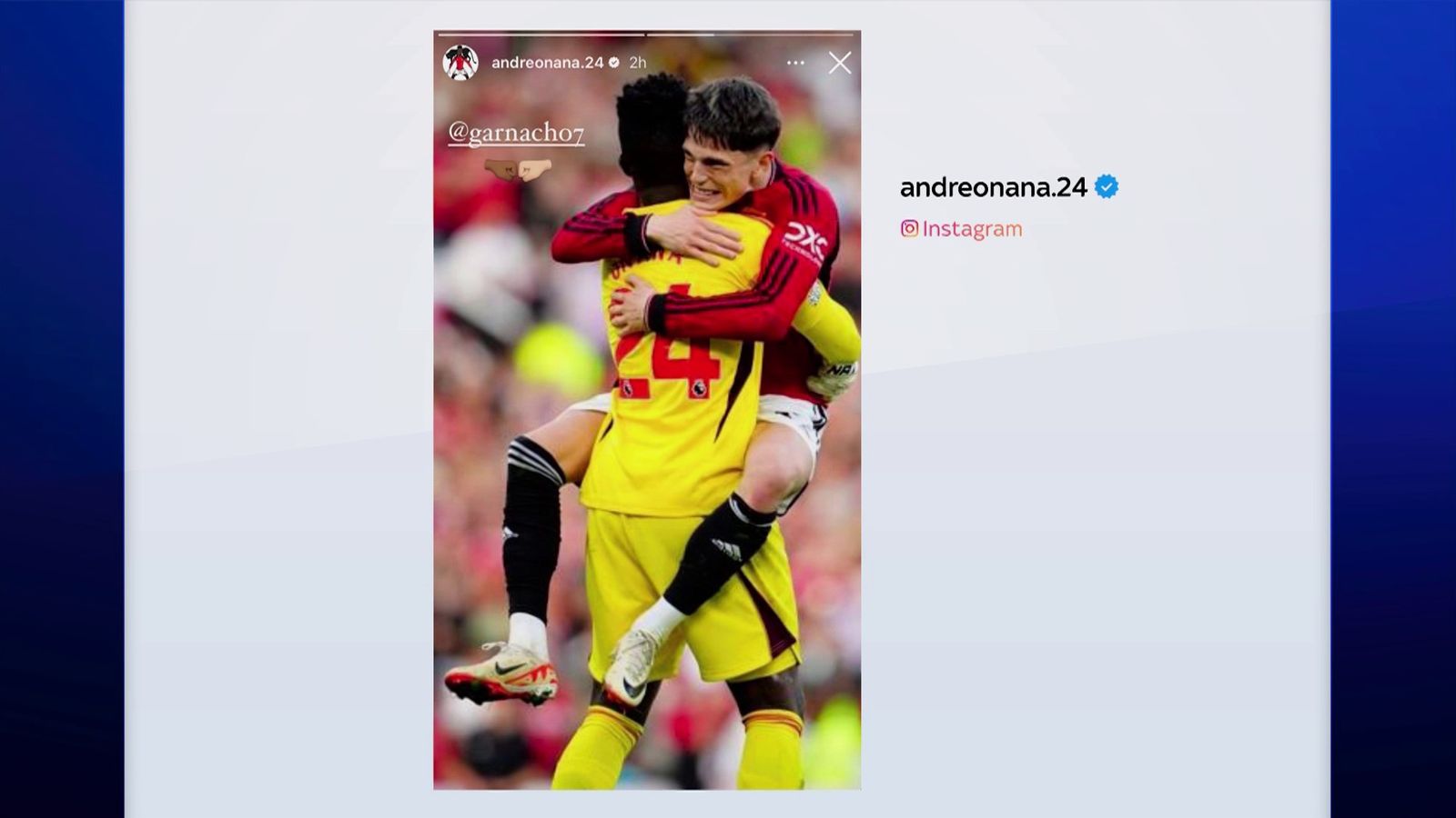 Alejandro Garnacho: Andre Onana defends Man Utd team-mate over social media post | Football News ...