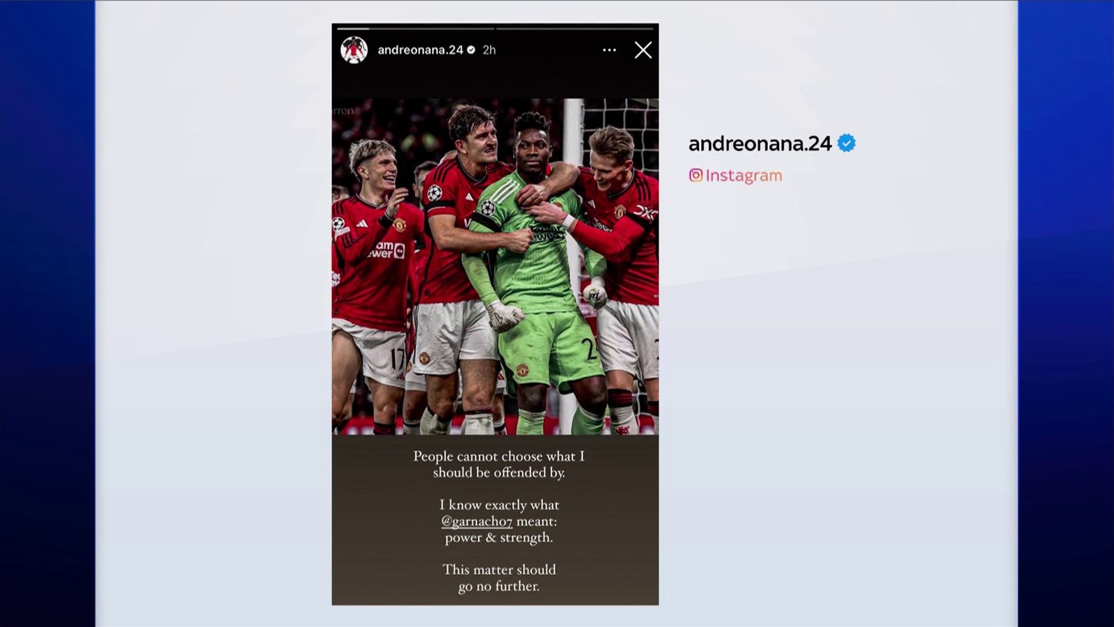 Alejandro Garnacho: Andre Onana defends Man Utd team-mate over social ...