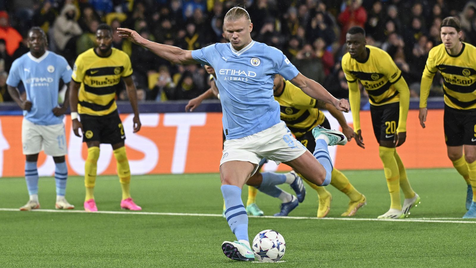 Young Boys 1-3 Man City: Erling Haaland ends Champions League goal ...