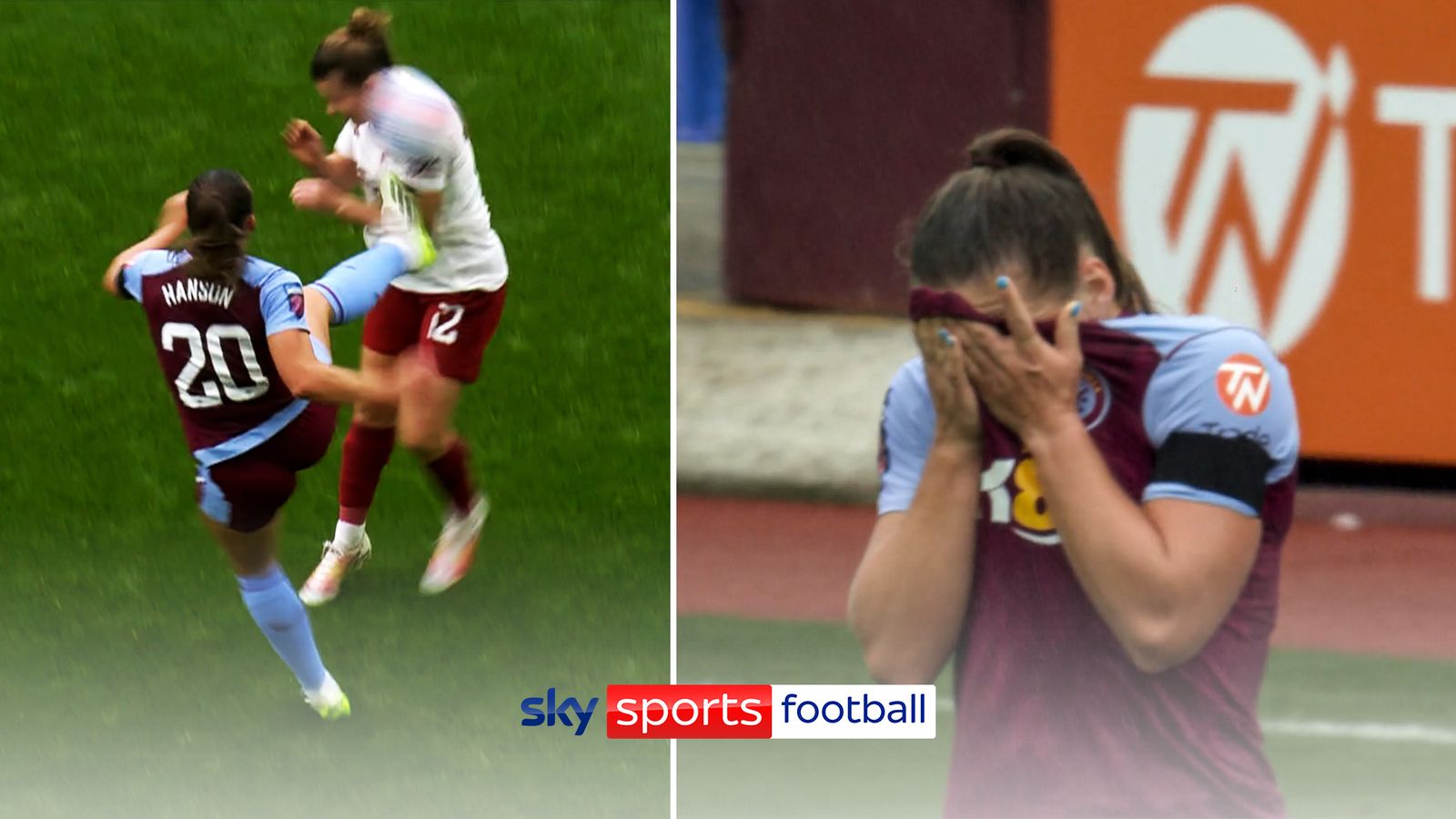 Should this have been a red card? | Uproar as Kirsty Hanson sent off ...