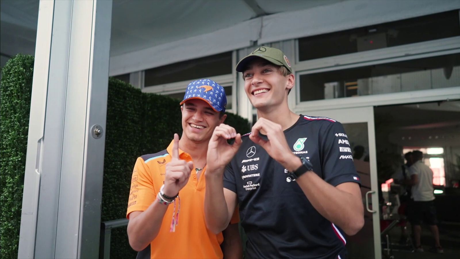 100 races down | Lando Norris and George Russell review their careers so far | F1 News | Sky Sports