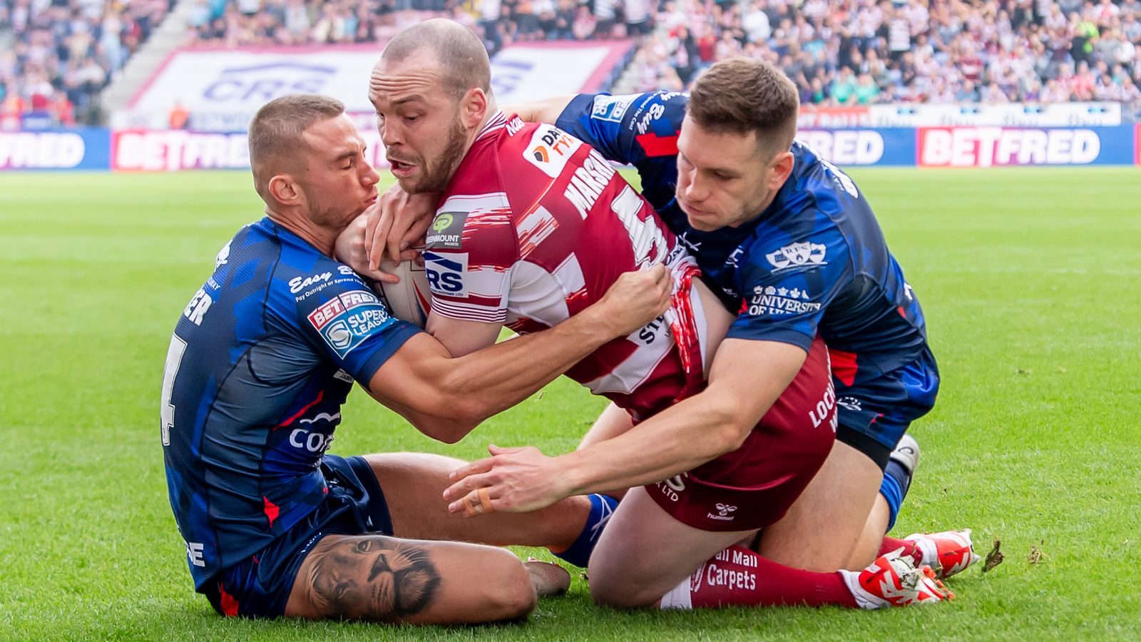 Super League: Liam Marshall stars as Wigan Warriors beat Hull KR 42-12 ...