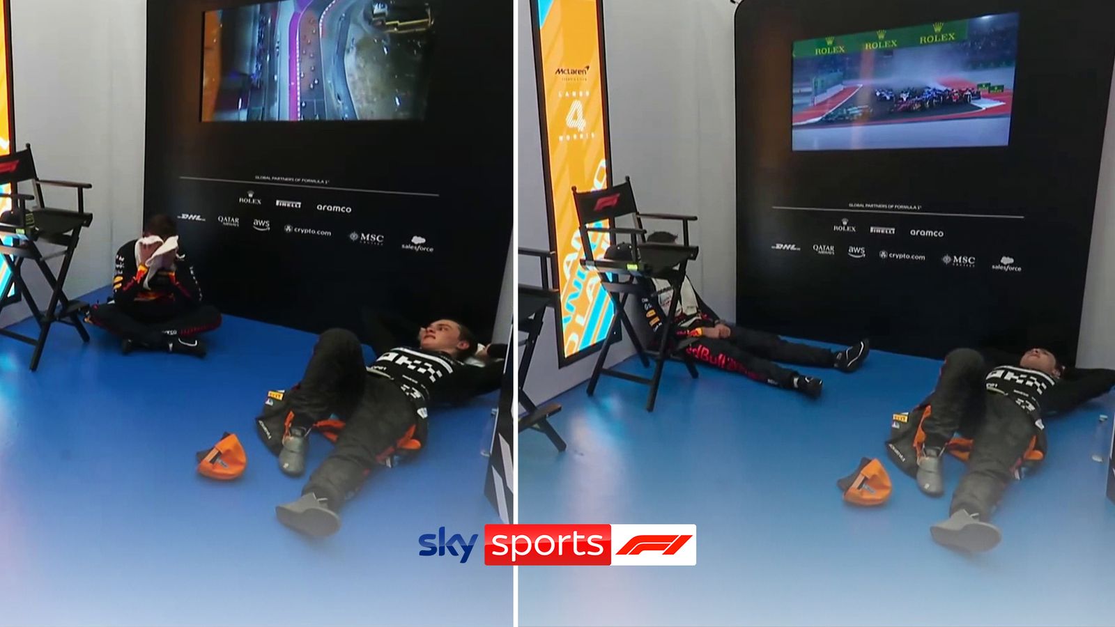 'Wow!' | Exhausted drivers watch race highlights in cool-down room ...