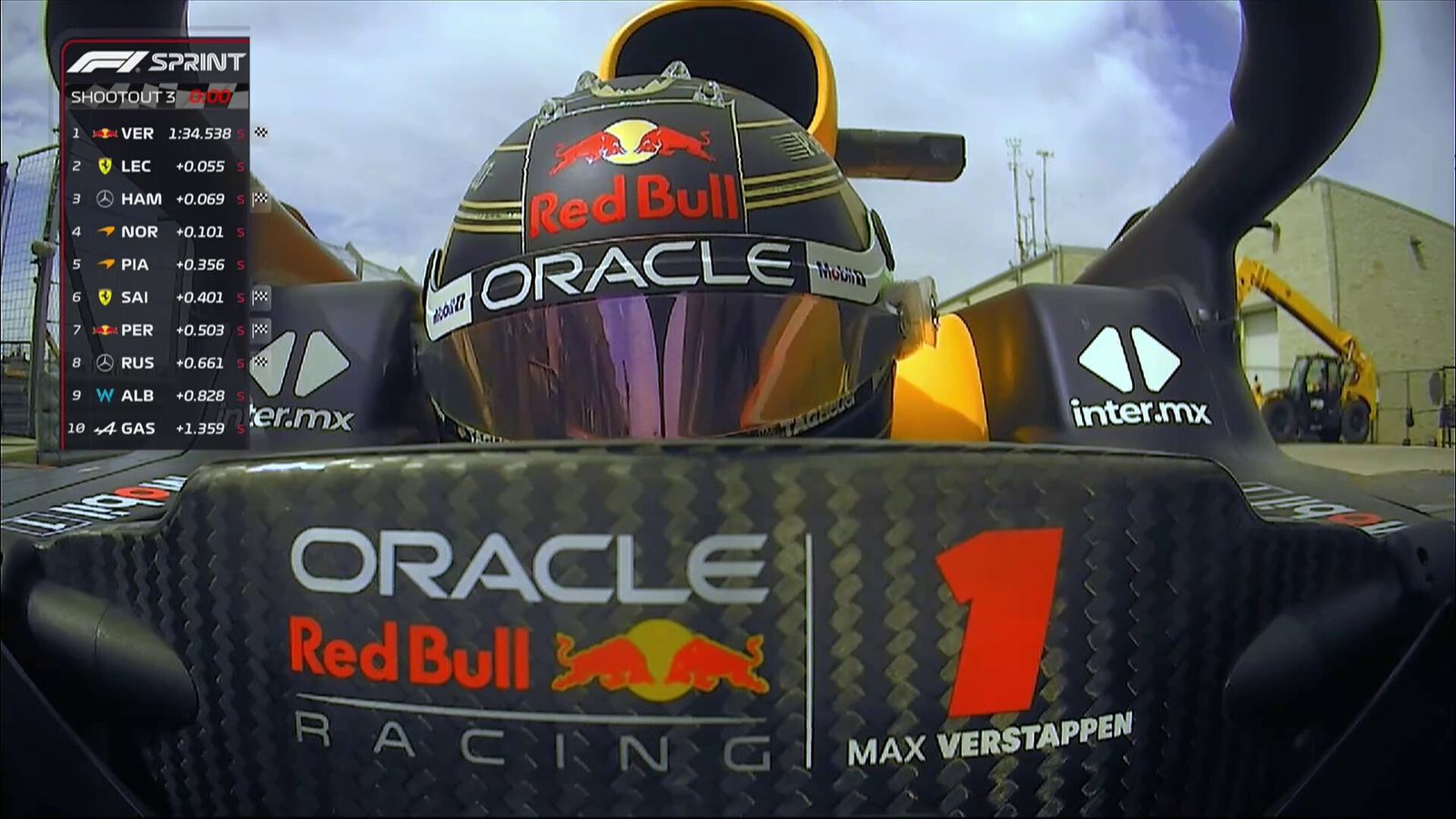 A close finish sees Lewis Hamilton third with Max Verstappen on Sprint ...