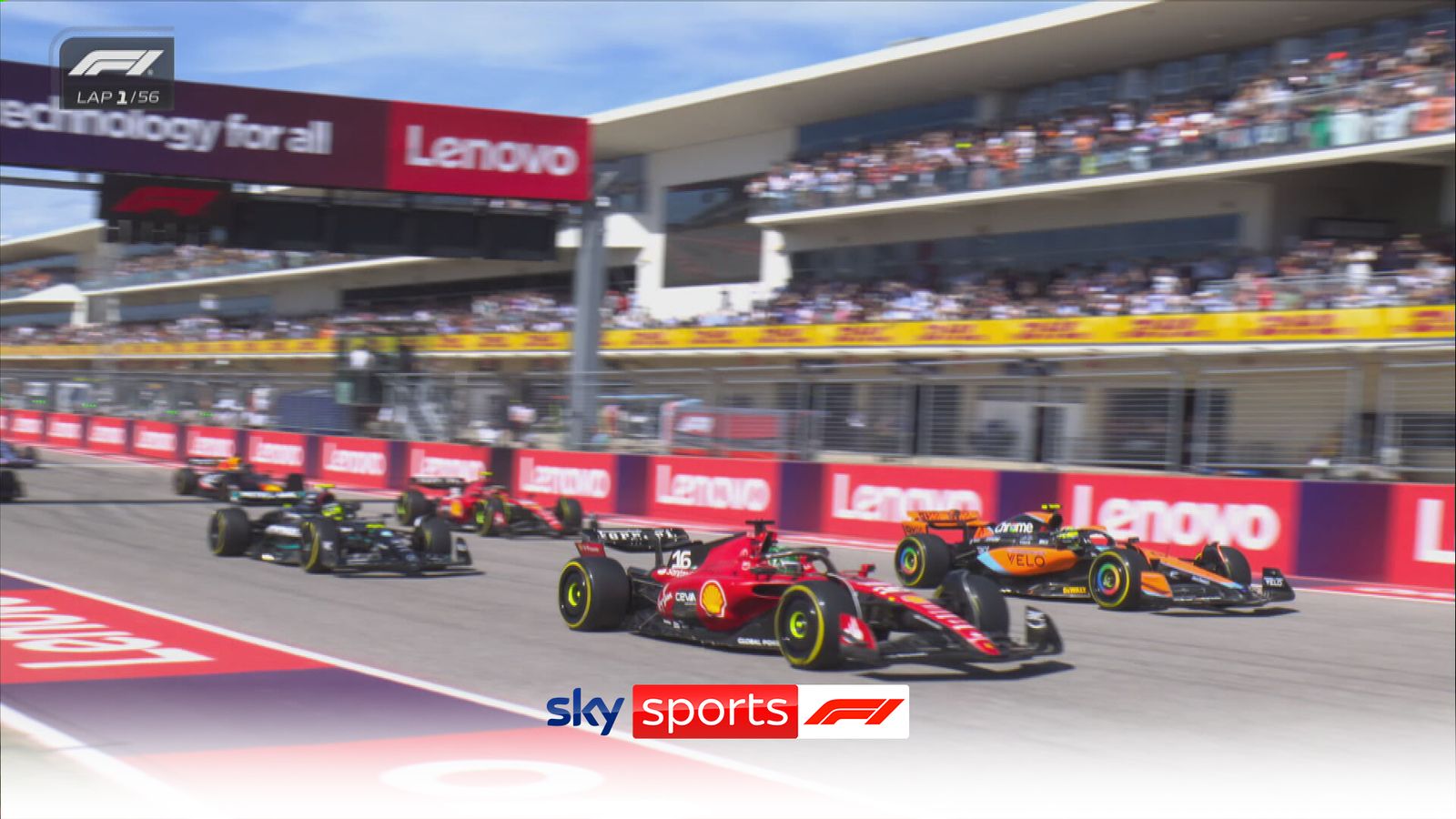 Lando Norris takes the lead on opening lap of Austin Grand Prix! | F1 ...