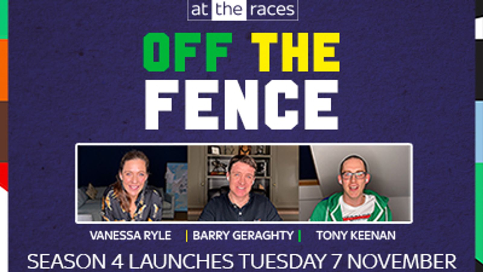 Off The Fence: Barry Geraghty, Tony Keenan and Vanessa Ryle return for Season 4 next week ...