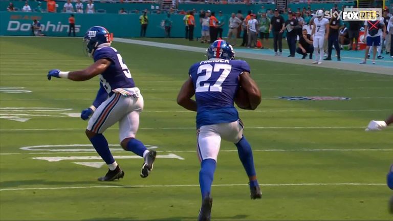 102-yard TD! Jason Pinnock goes length of field for pick-six | Video | Watch TV Show | Sky Sports