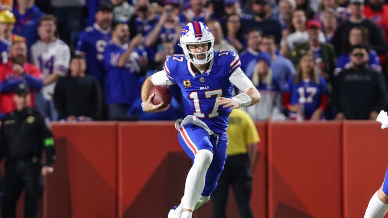 Josh Allen scores 43rd career rushing TD to tie Steve Young! | Video | Watch TV Show | Sky Sports
