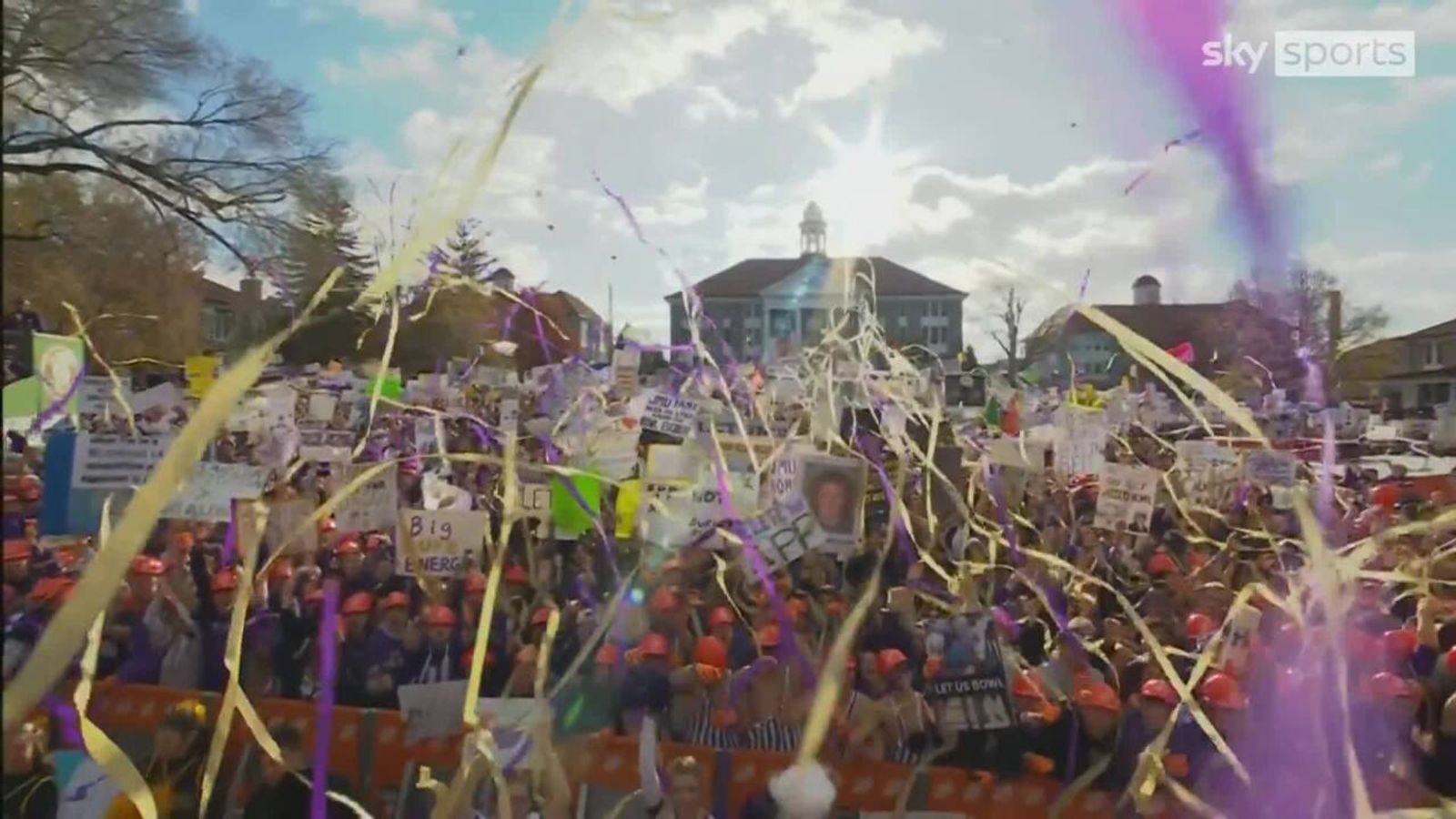 James Madison Dukes turn out huge crowds for College GameDay! | NFL ...