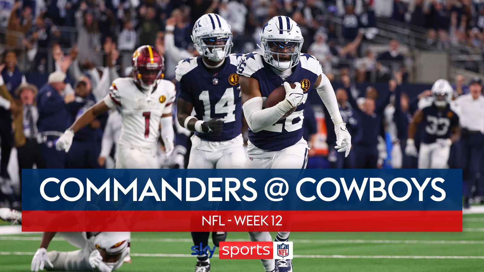 Washington Commanders 10-45 Dallas Cowboys: DaRon Bland breaks pick-six record as hosts rout NFC ...