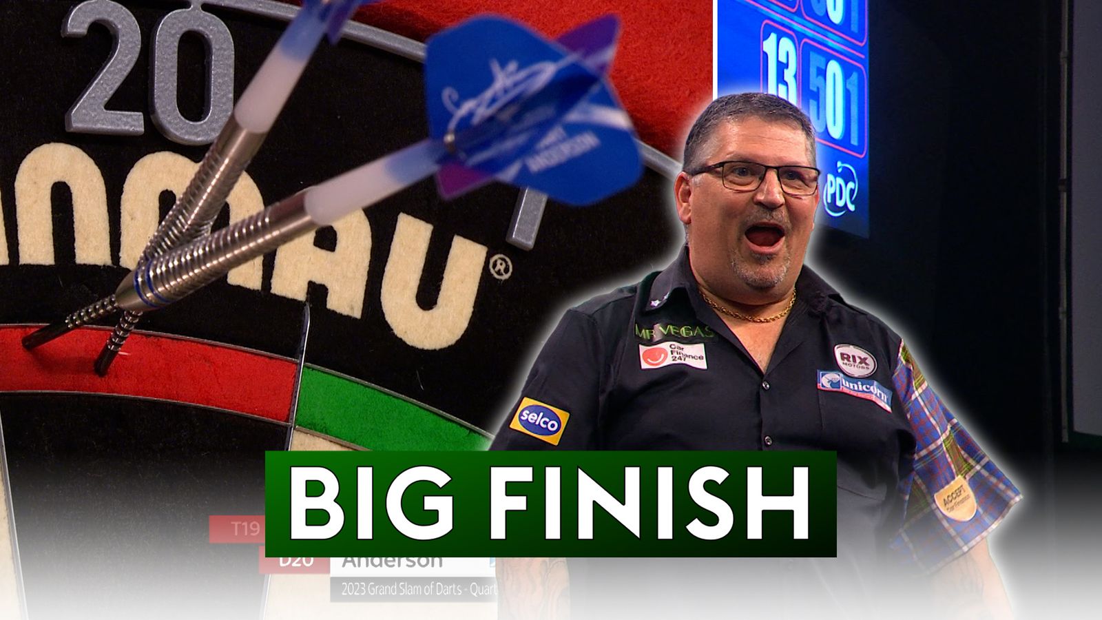 'Amazing finishing' | Gary Anderson checks out an incredible 131 ...