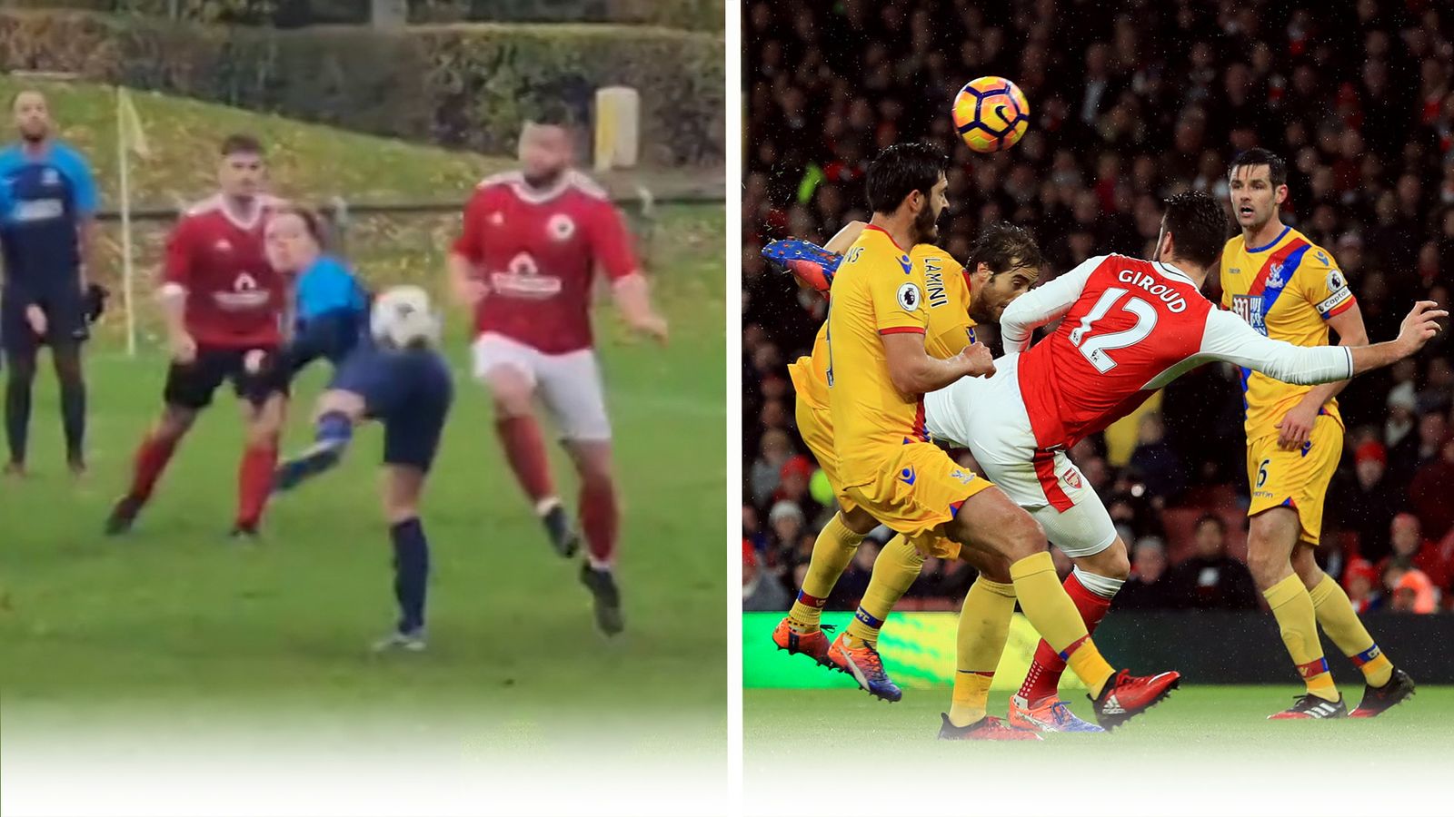 Sunday League player scores Giroud-esque scorpion kick! | Football News ...